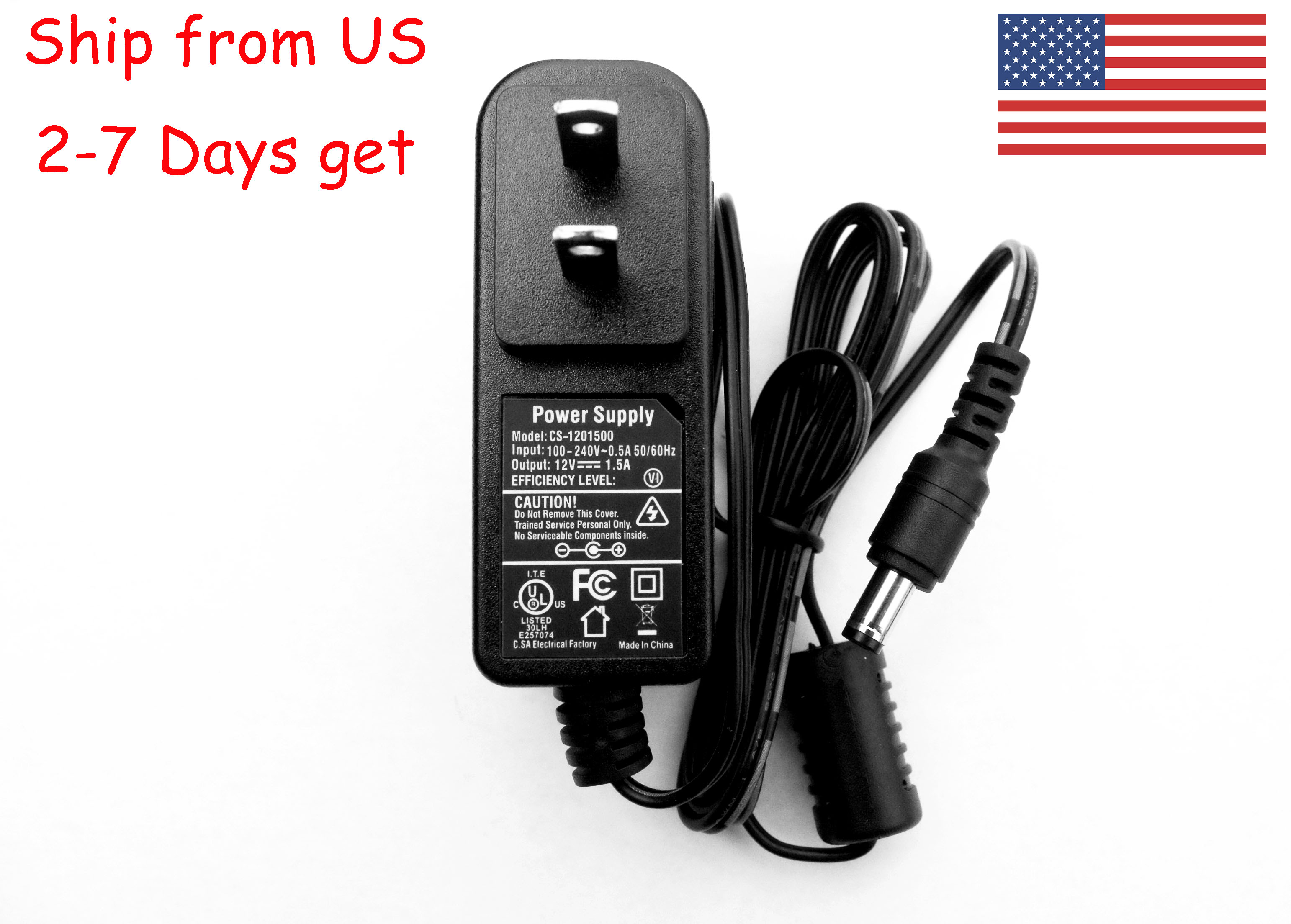 DC Adapter 12V 1.5A Power Supply CS-1201500 | eBay