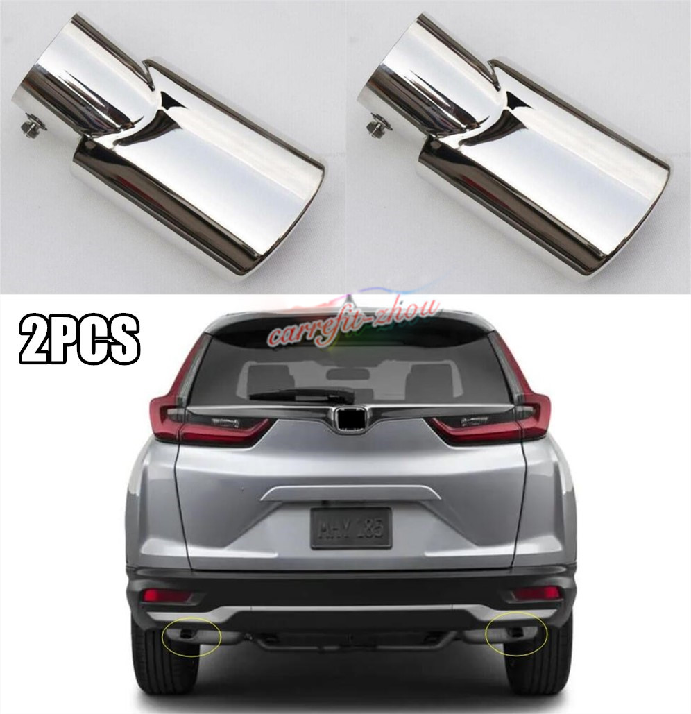 For HONDA CR-V 2020 2021 EX LX Stainless Rear Exhaust Muffler Tip End ...